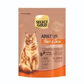 Select Gold Cat Adult Hair&Skin živina i losos 0.3kg