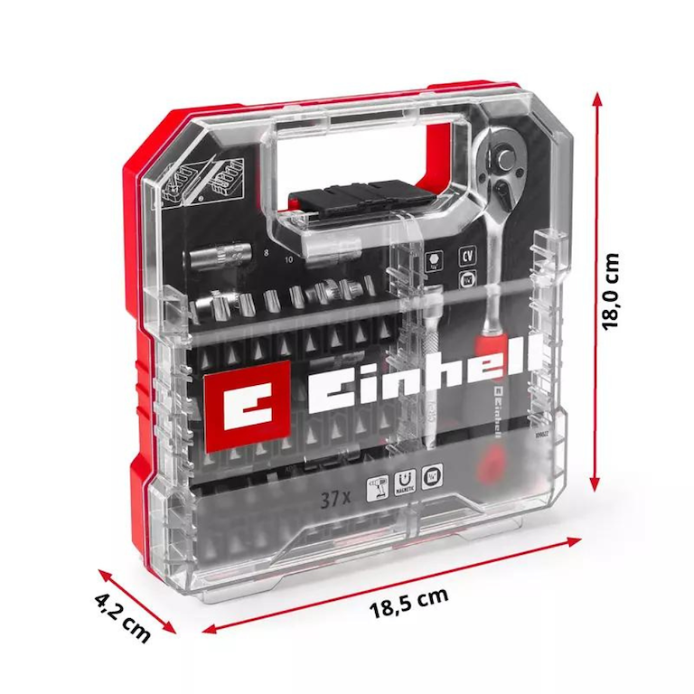 KWB – 37-del set alata I bitova, L-Case, 1/4″ 25mm bit, nas.ključ. I ručica – 49109022