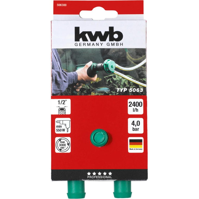 KWB – Maxi Pumpa za pretakanje P 63 | SB, za bušilice sa vratom 43mm, 1/2″ – 49506300