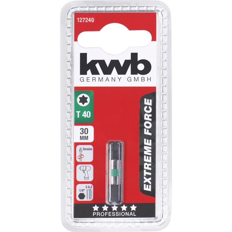 KWB – T40 bit 30mm, Impaktor ExtremePRO,Trox 1/4″; C 6.3 prihvat, TQ 60 – 49127240