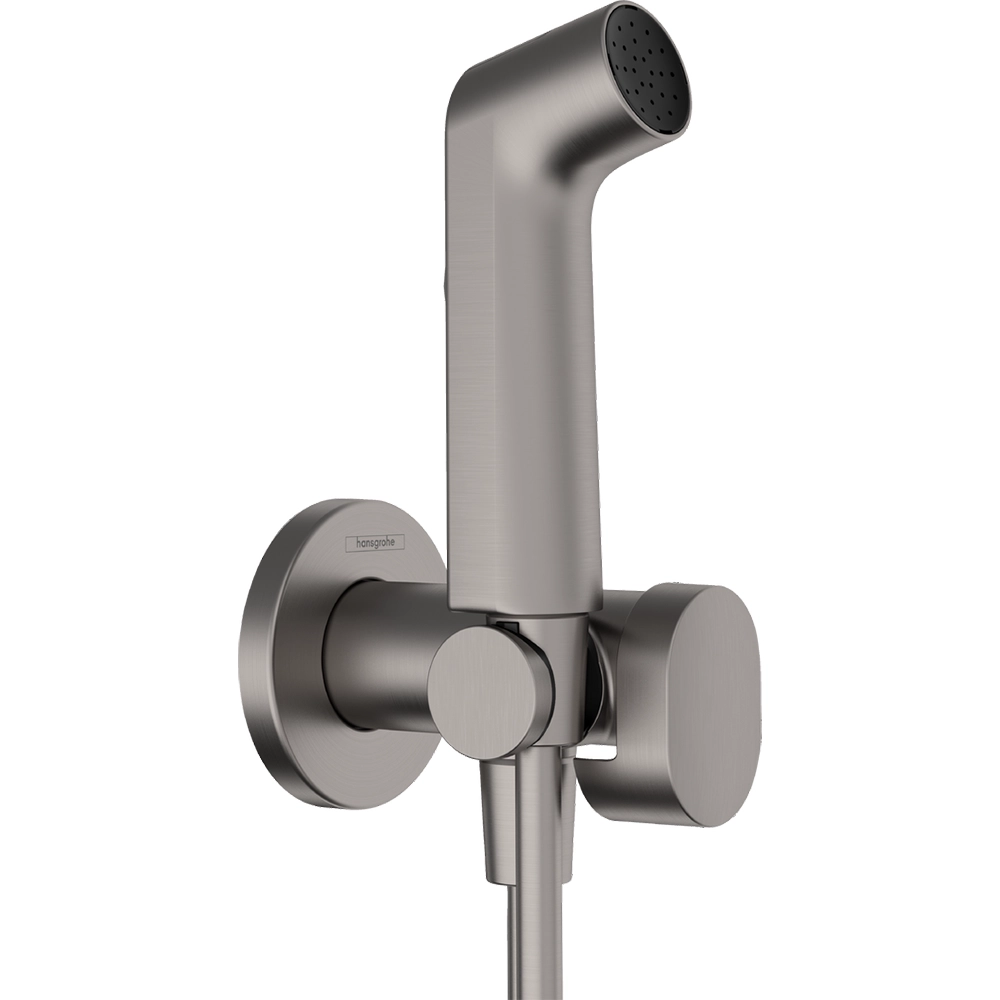 HANSGROHE BIDETA 1JET S ECOSMART ZA HLADNU VODU CRNA HROM ČETKANA 29230340