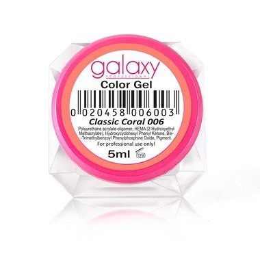 Kolor gel za nokte UV/LED GALAXY 5ml Classic Coral G006