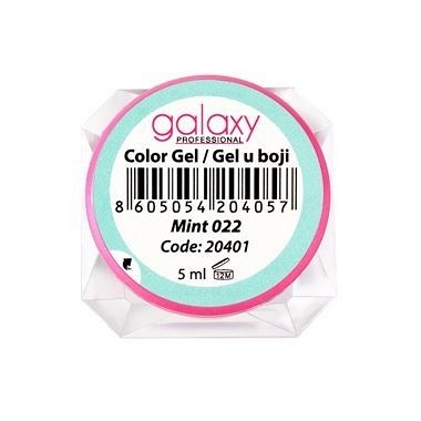 Kolor gel za nokte UV/LED GALAXY 5ml Mint G022