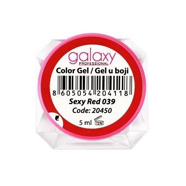 Kolor gel za nokte UV/LED GALAXY 5ml Sexy Red G039