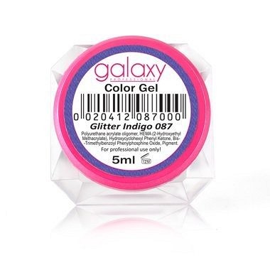 Kolor gel za nokte UV/LED GALAXY 5ml Gliter Indigo G087