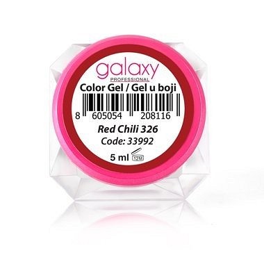 Kolor gel za nokte UV/LED GALAXY 5ml Red Chili G326