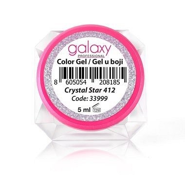 Kolor gel za nokte UV/LED GALAXY 5ml Crystal Star G412