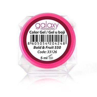 Kolor gel za nokte UV/LED GALAXY 5ml Bold & Fruity G550