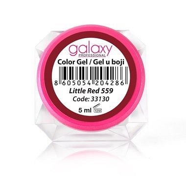 Kolor gel za nokte UV/LED GALAXY 5ml Little Red G559