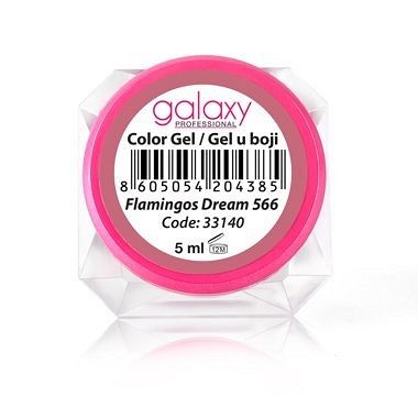 Kolor gel za nokte UV/LED GALAXY 5ml Flamingo's Dream G566