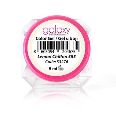 Kolor gel za nokte UV/LED GALAXY 5ml Lemon Chiffon G585