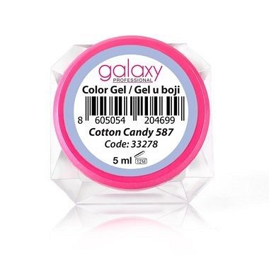 Kolor gel za nokte UV/LED GALAXY 5ml Cotton Candy G587