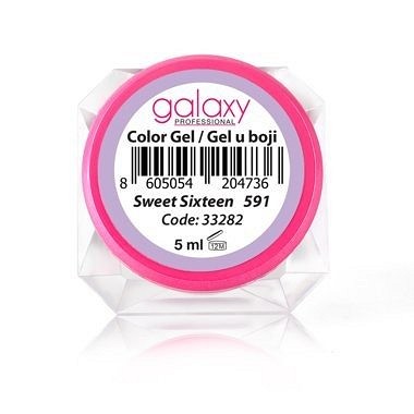 Kolor gel za nokte UV/LED GALAXY 5ml Sweet Sixteen G591