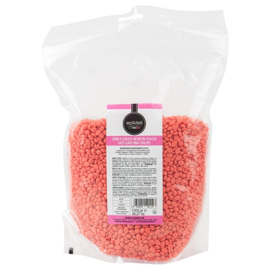 Vosak za toplu depilaciju EMMECI Epildeli Pink - granule 1000g