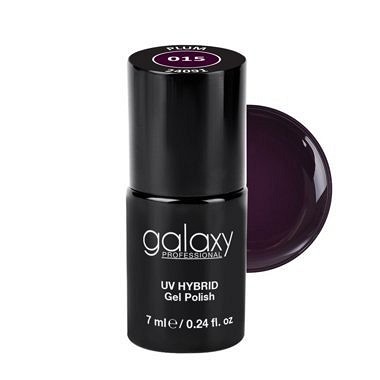 Trajni lak za nokte UV/LED GALAXY Hybrid 7ml 015 Plum