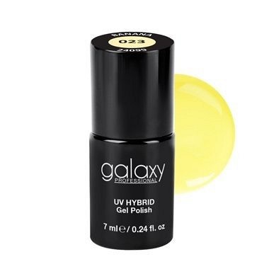 Trajni lak za nokte UV/LED GALAXY Hybrid 7ml 023 Banana