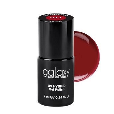 Trajni lak za nokte UV/LED GALAXY Hybrid 7ml 027 Intense Red