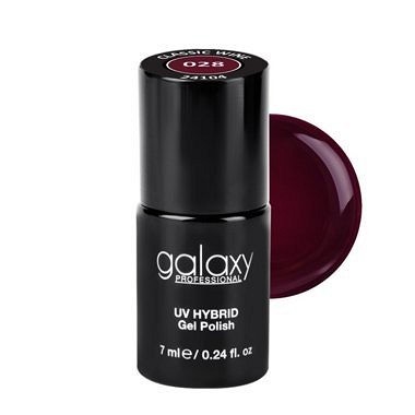 Trajni lak za nokte UV/LED GALAXY Hybrid 7ml 028 Classic Wine