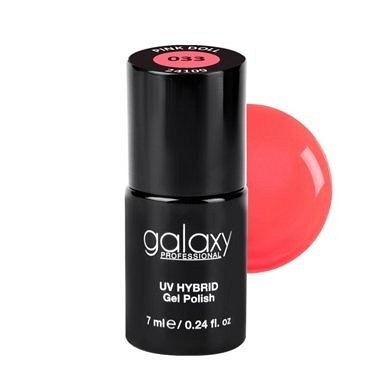 Trajni lak za nokte UV/LED GALAXY Hybrid 7ml 033 Pink Doll