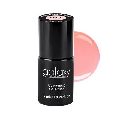 Trajni lak za nokte UV/LED GALAXY Hybrid 7ml 047 Pink Peach Milk