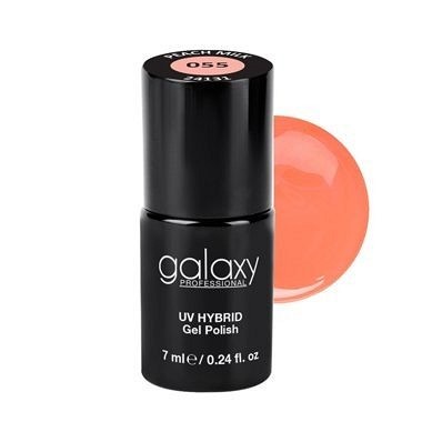 Trajni lak za nokte UV/LED GALAXY Hybrid 7ml 055 Peach Milk