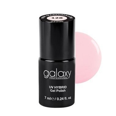 Trajni lak za nokte UV/LED GALAXY Hybrid 7ml 128 Pink Marshmallow