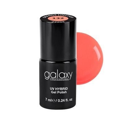 Trajni lak za nokte UV/LED GALAXY Hybrid 7ml 132 Orange Lollipop