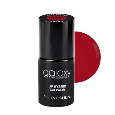 Trajni lak za nokte UV/LED GALAXY Hybrid 7ml 326 Red Chili