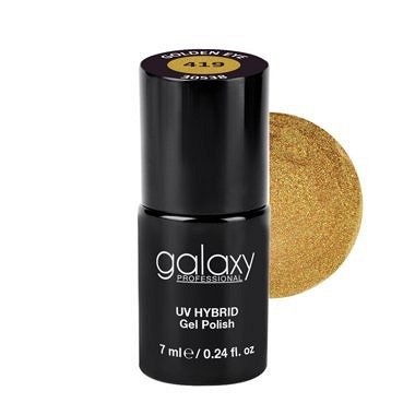 Trajni lak za nokte UV/LED GALAXY Hybrid 7ml 419 Golden Eye