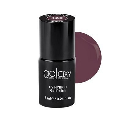 Trajni lak za nokte UV/LED GALAXY Hybrid 7ml 420 Irish Coffee