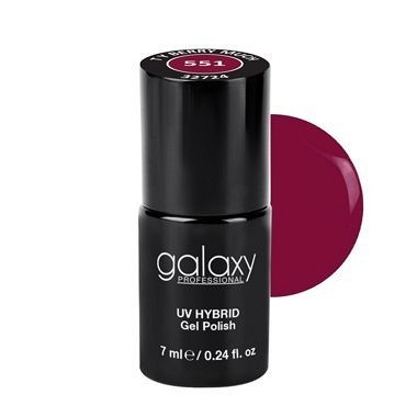 Trajni lak za nokte UV/LED GALAXY Hybrid 7ml 551 T Y Berry Much