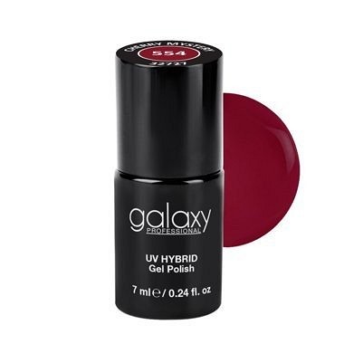 Trajni lak za nokte UV/LED GALAXY Hybrid 7ml 554 Cherry Mystery