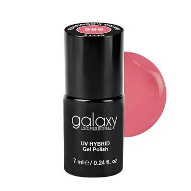 Trajni lak za nokte UV/LED GALAXY Hybrid 7ml 566 Flamingo's Dream