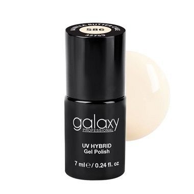 Trajni lak za nokte UV/LED GALAXY Hybrid 7ml 586 Vanilla Butter Cake