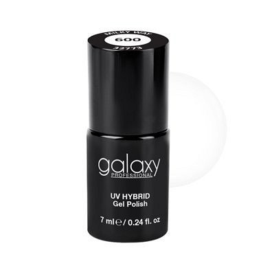 Trajni lak za nokte UV/LED GALAXY Hybrid 7ml 600 Milky Way