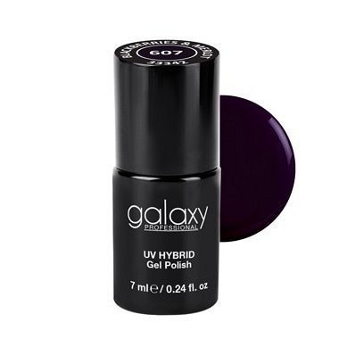 Trajni lak za nokte UV/LED GALAXY Hybrid 7ml 607 Blackberries & Merlot