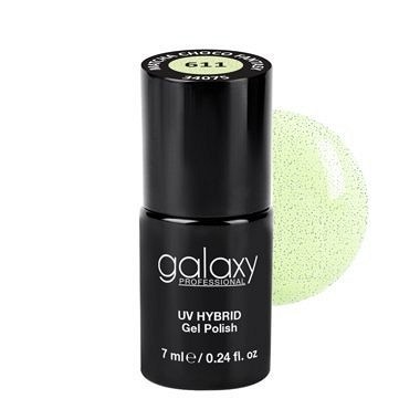 Trajni lak za nokte UV/LED GALAXY Hybrid 7ml 611 Matcha Choco Fantasy