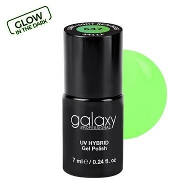 Trajni lak za nokte UV/LED GALAXY Hybrid 7ml 647 Lime Light Realness