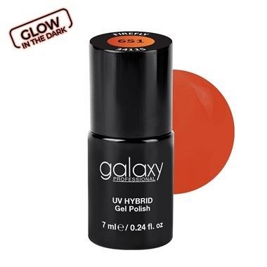 Trajni lak za nokte UV/LED GALAXY Hybrid 7ml 651 Firefly