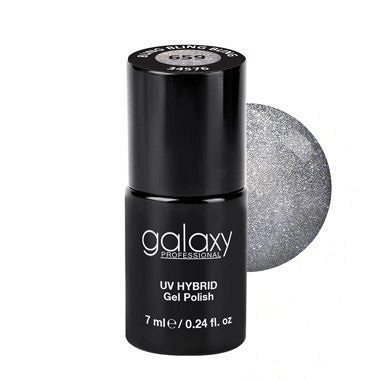 Trajni lak za nokte UV/LED GALAXY Hybrid 7ml 659 Bling Bling Bling