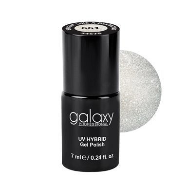 Trajni lak za nokte UV/LED GALAXY Hybrid 7ml 661 Bright like a Diamond