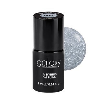 Trajni lak za nokte UV/LED GALAXY Hybrid 7ml 666 Cinderbella