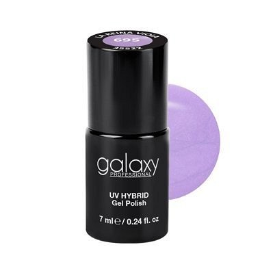 Trajni lak za nokte UV/LED GALAXY Hybrid 7ml 695 La Reina Viola