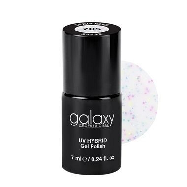 Trajni lak za nokte UV/LED GALAXY Hybrid 7ml 705 Sprinkles