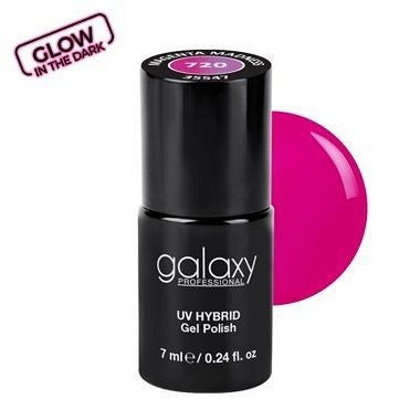 Trajni lak za nokte UV/LED GALAXY Hybrid 7ml 720 Magenta Madness