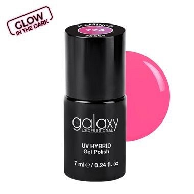 Trajni lak za nokte UV/LED GALAXY Hybrid 7ml 724 Flamingo