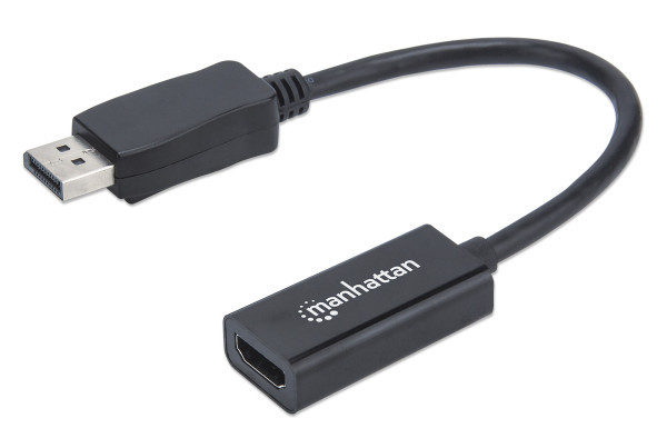 Adapter Manhattan 151634 DisplayPortM - HDMIF 1080p Crni