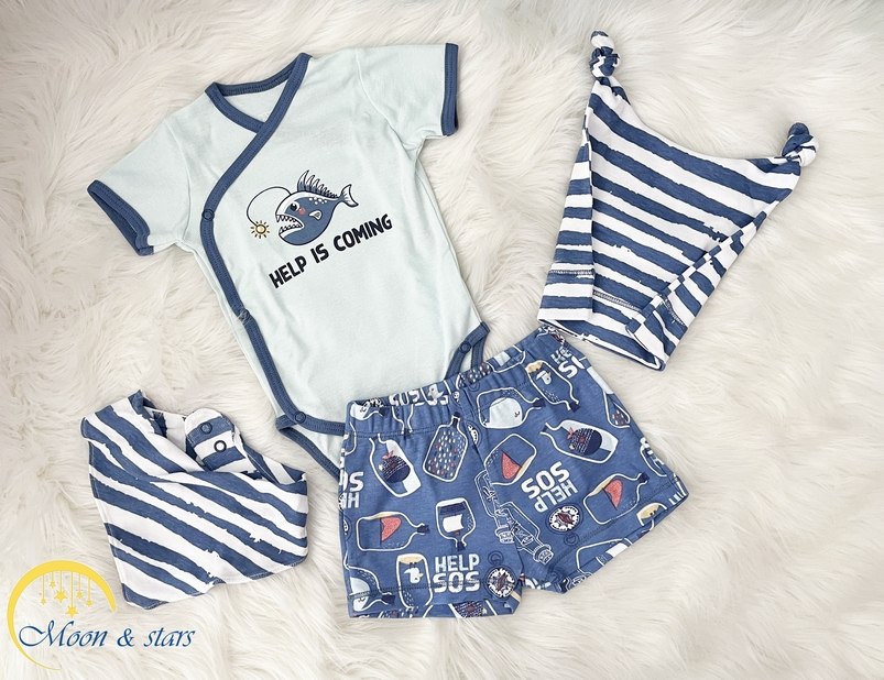 Kompletići za bebe 149, MOON & STARS