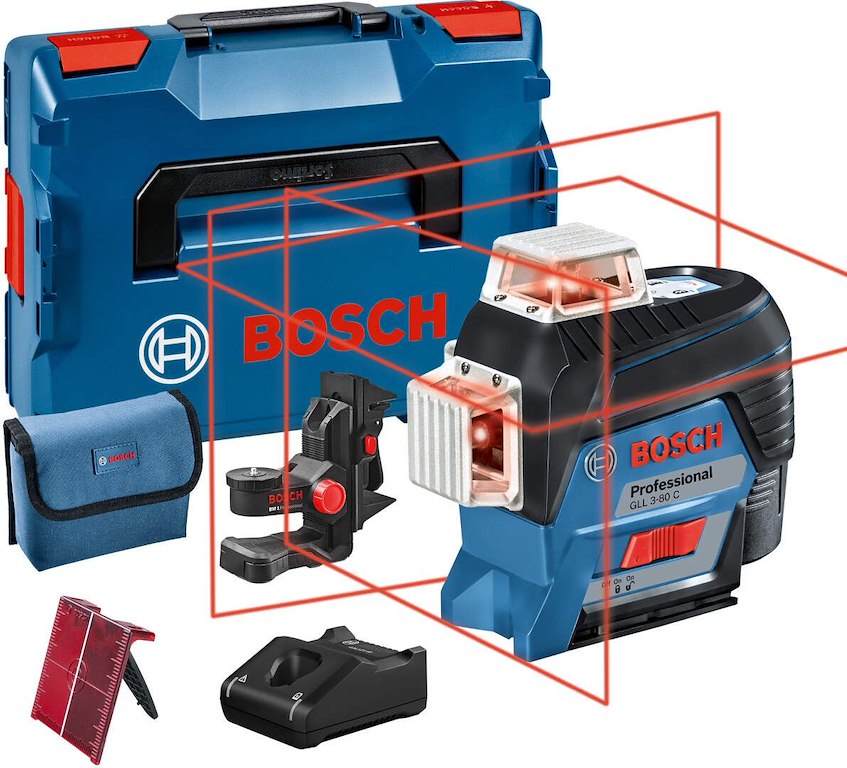 Bosch GLL 3-80 C laser Bluetooth 80m i 2Ah bat. u L Boxx