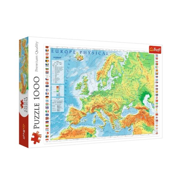 Puzzle 1000 mapa sveta